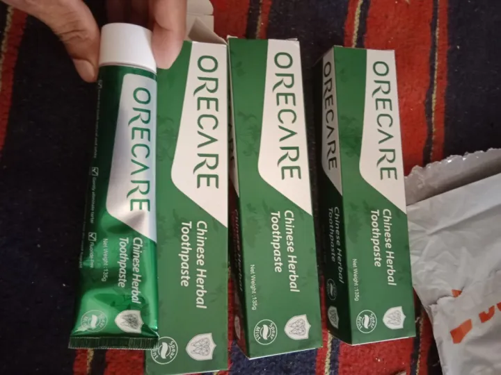 4 Pack of Orecare Chinese Herbal Toothpaste – 135g Each | Daraz.pk