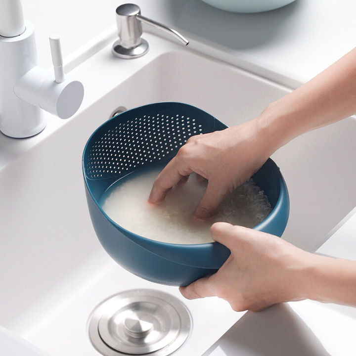 New plastic sieve, rice household multifunctional fruit and drainage ...