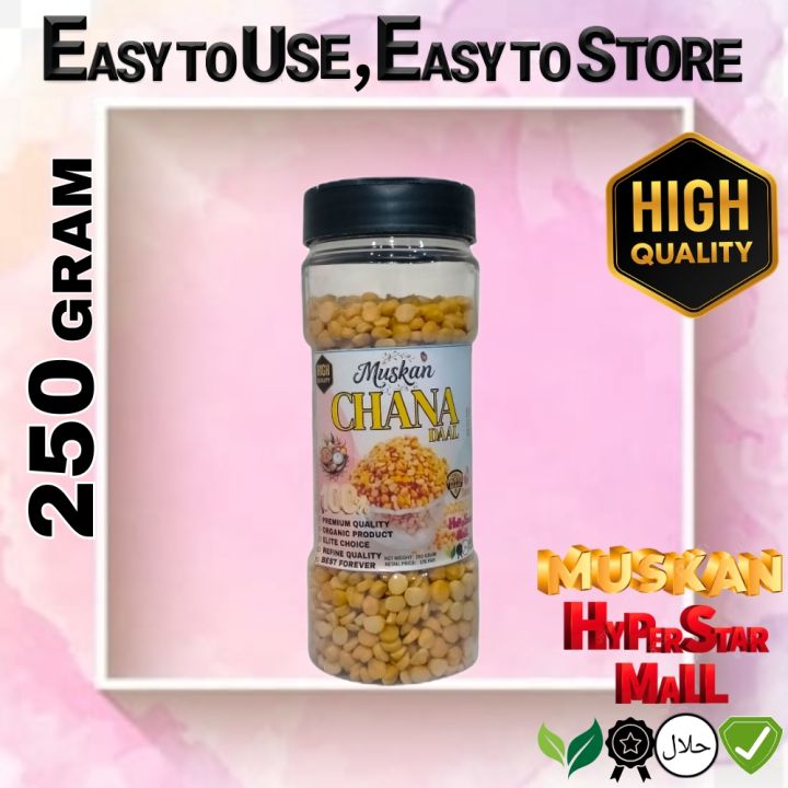 PREMIUM CHANA DAAL 250 GRAM BY MUSKAN HYPERSTAR MALL,Chana Daal, Split ...