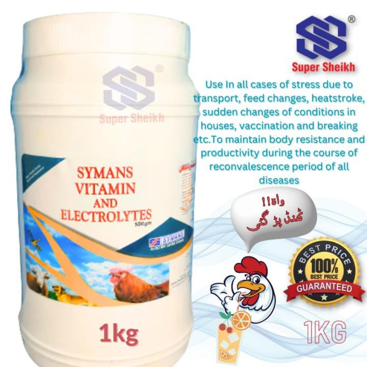 Symans vit Vitamins and Electrolytes - 1KG Pack - For Parrots Finches ...