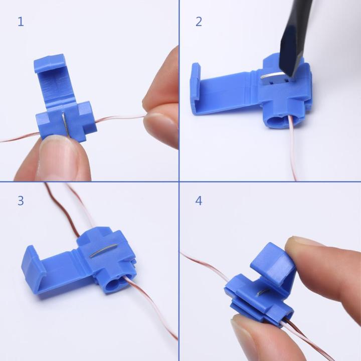20/50/100Pcs Useful Electrical Supplies No Screw Clamp Spring Wire Fast ...