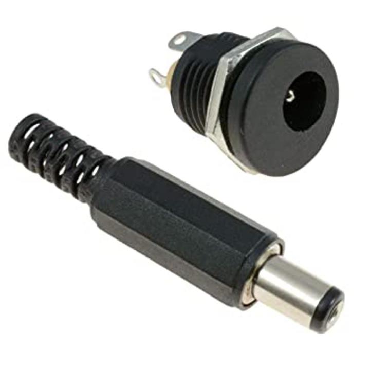 Generic Male and Female 2.1/5.5mm DC 12V Power Supply Cable Cord Male ...