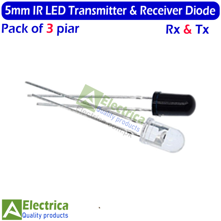 5mm 940nm IR LEDs Infrared Transmitter and Receiver Emitter and IR ...