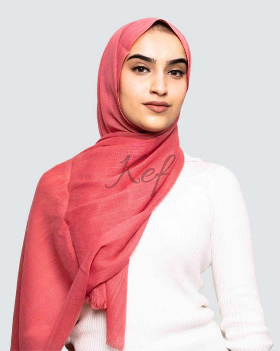 Turkish Lawn Hijab - Raspberry | Daraz.pk