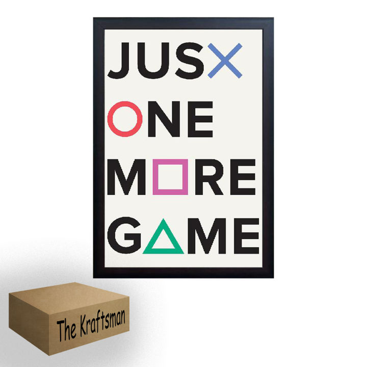 Just One More Game Please Gaming frame Glass front with FREE PRINT ...