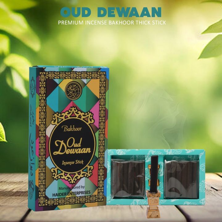 Bakhoor Sticks oud diwan 12 sticks in a packet with stand | Daraz.pk