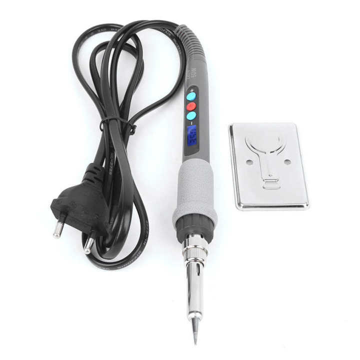 LCD Electric Soldering Iron Constant Temperature Digital Display EU ...