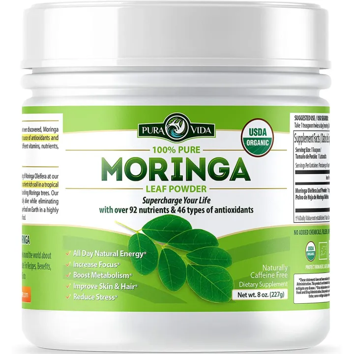 Organic Moringa Oleifera Leaf Powder - USDA Certified Organic Single ...