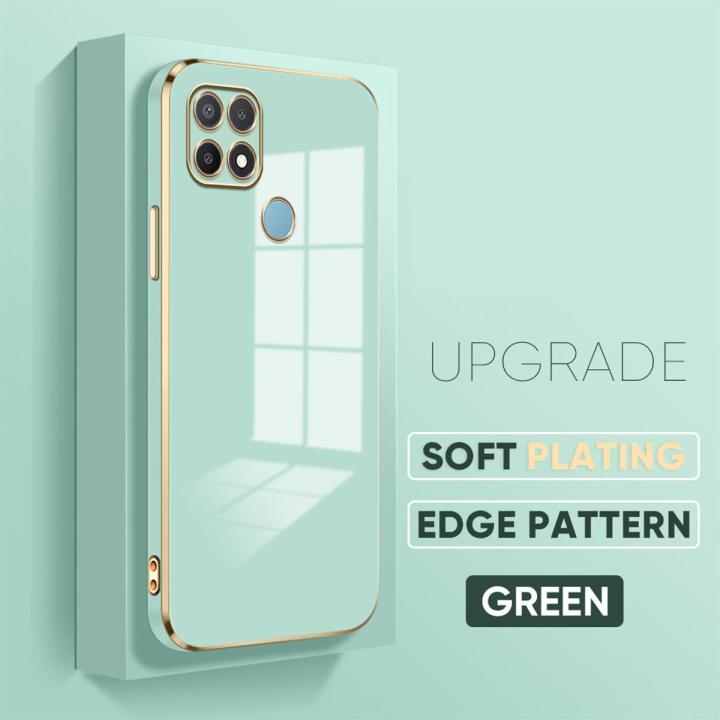 TA for OPPO A15 A15s Back Cover + Free Lanyard Colour Luxury 6D Plating ...