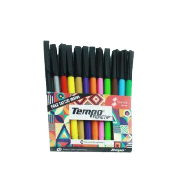 Tempo 12 Colours Marker Set | Daraz.pk