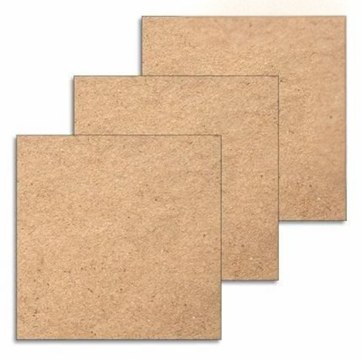 Square 3.2 mm MDF Boards for Art and Craft for Resin Art, Pyrography ...