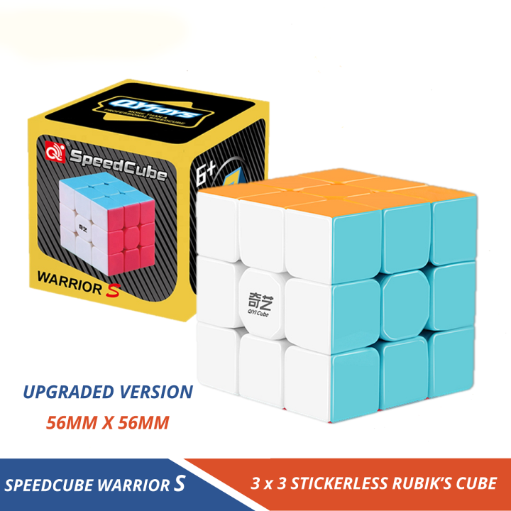 Stickerless 56mm Qiyi Warrior S Rubik's Cube 3x3 - Magic Speed Cube ...