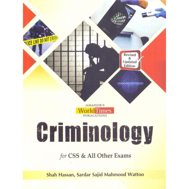 JWT Criminology by Shah Hassan For CSS | Daraz.pk