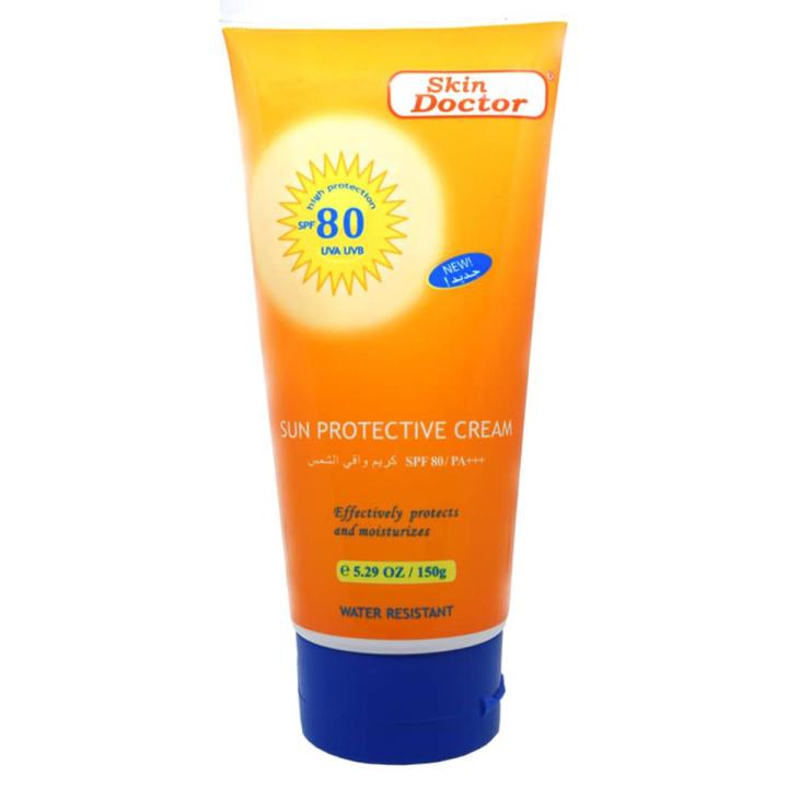 Skin Doctor Sun Protective Cream SPF 80 UVA/UVB - 150g | Daraz.pk