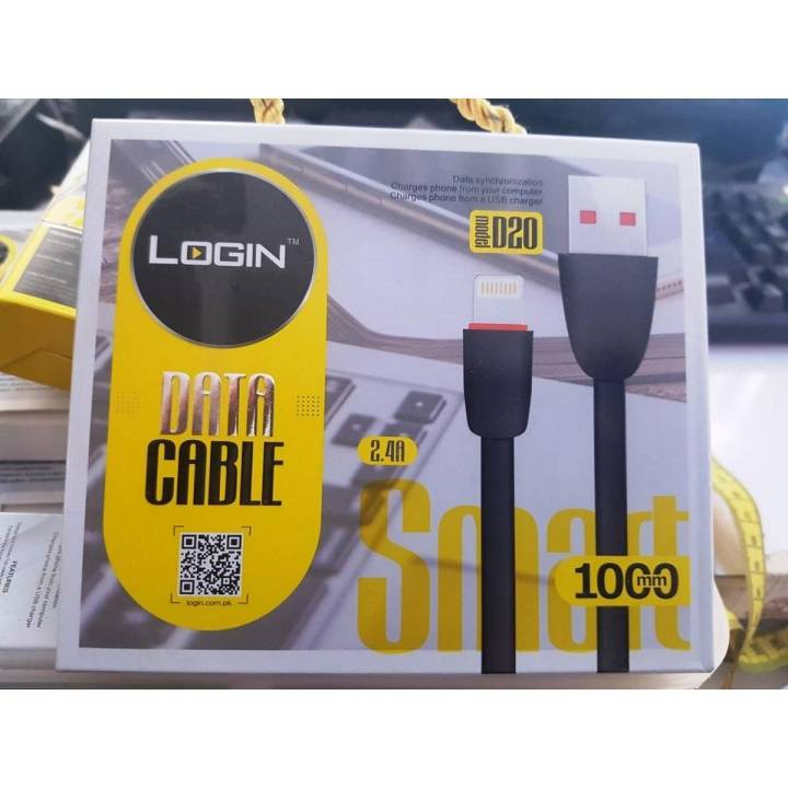 Data/Charging Cable Login Brand D-20 Android Micro USB 1 Meter | Daraz.pk
