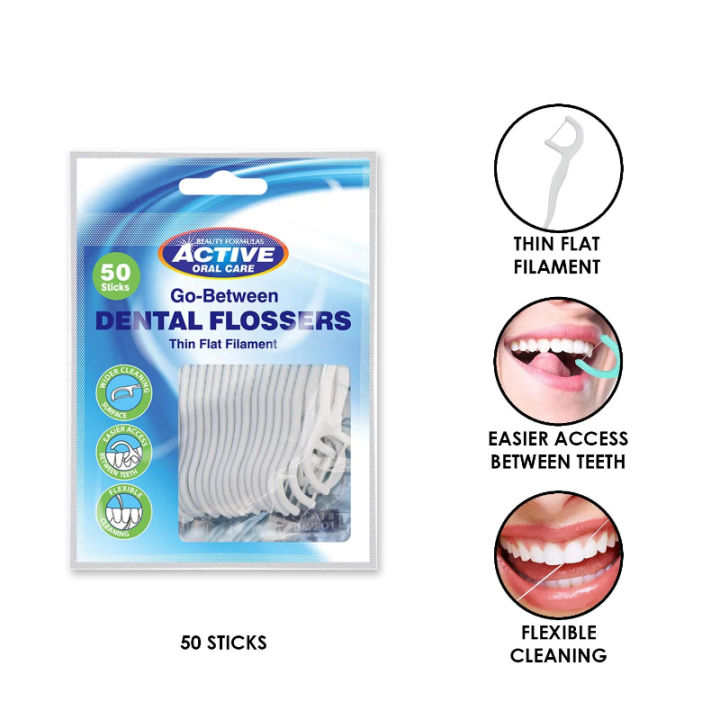Beauty Formulas Active Go Between Dental Floss 50S | Daraz.pk