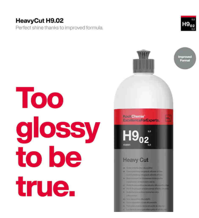 KochChemie Heavy Cut H9.02 Coarse Polishing Compound, Silicone-Oil-Free ...