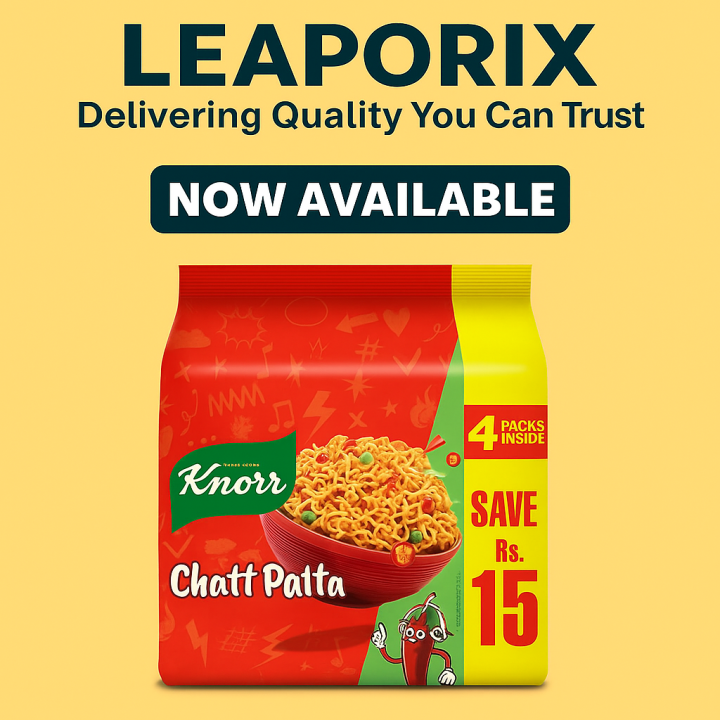 LEAPORIX MALL Desi Style Chat Patta Noodles 50g | Pack of 4 | Instant ...