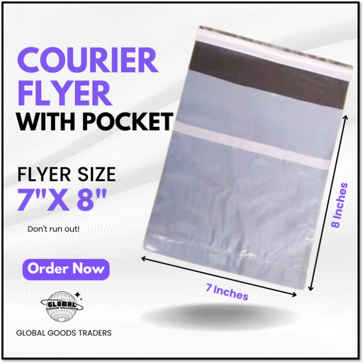 Courier Packaging Flyers 7x8 inches with 6 inches Pocket High Quality ...