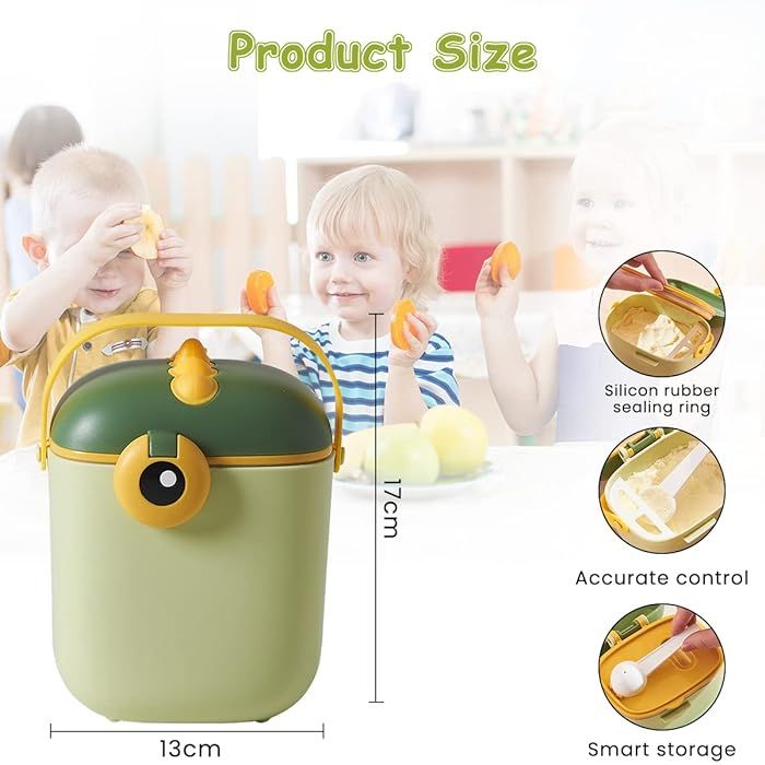 Baby Milk container Dinosaur Style Powder Milk Container 400ml Portable ...