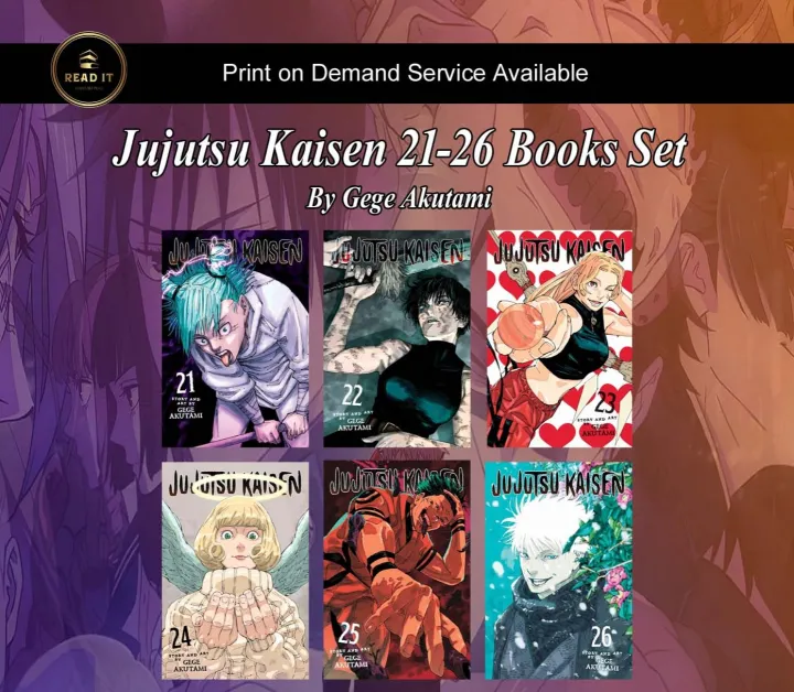 Jujutsu Kaisen Series 21-26 Books Set By Gege Akutami | Daraz.pk