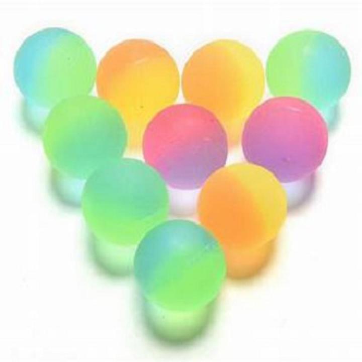 Pack Of 10 - Jet Bouncy Balls Mixed Colors For Kids | Daraz.pk