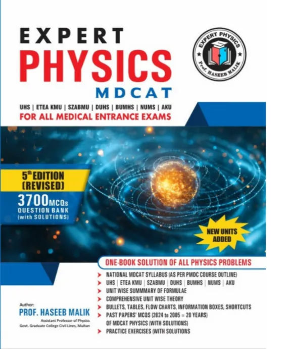 Expert Physics Mdcat 5th Edition 2025 By Prof Haseeb Malik Daraz Pk
