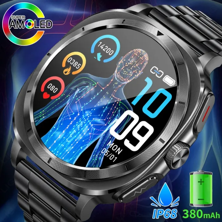 LIGE New Body temperature measurement Smart Watch Men Micro Physical ...