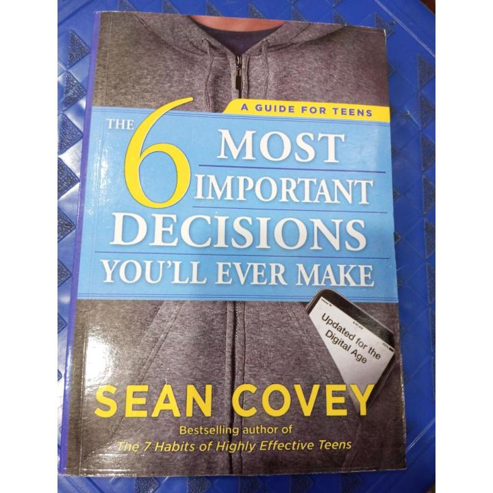 the 6 most important decisions by sean covey | Daraz.pk