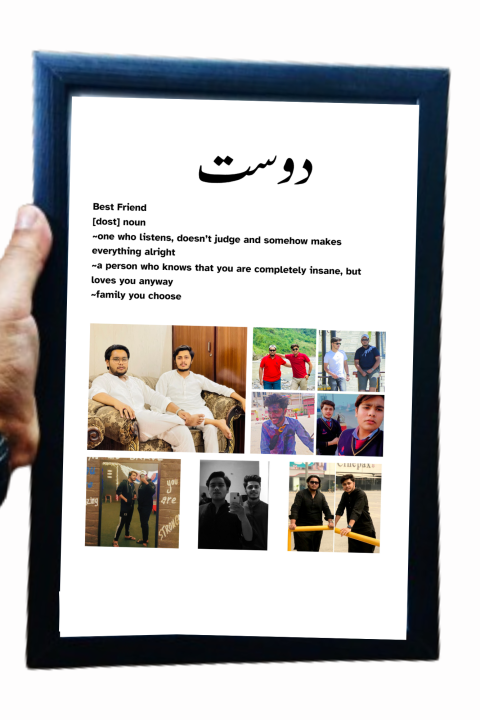 Customized photo frame for friends Aesthetic Birthday frame HD quality ...