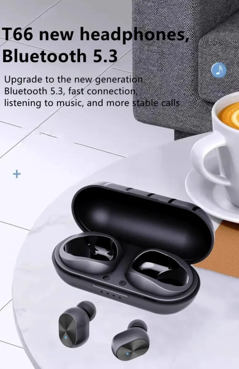 T66 TWS Wireless Earbuds Bluetooth 5.3 | HiFi Lossless Sound ...