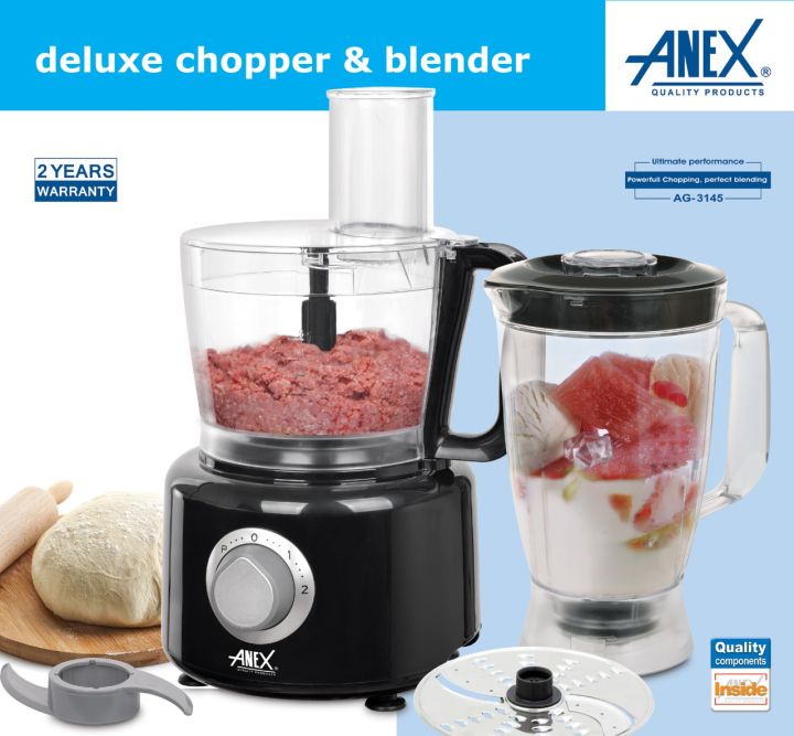 Anex AG-3145 Deluxe Chopper & Blender Citrus juicer Plastic dough blade ...