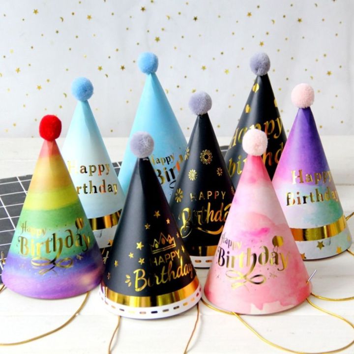 Happy Birthday Paper Birthday Crown Hat High Quality Party Home ...