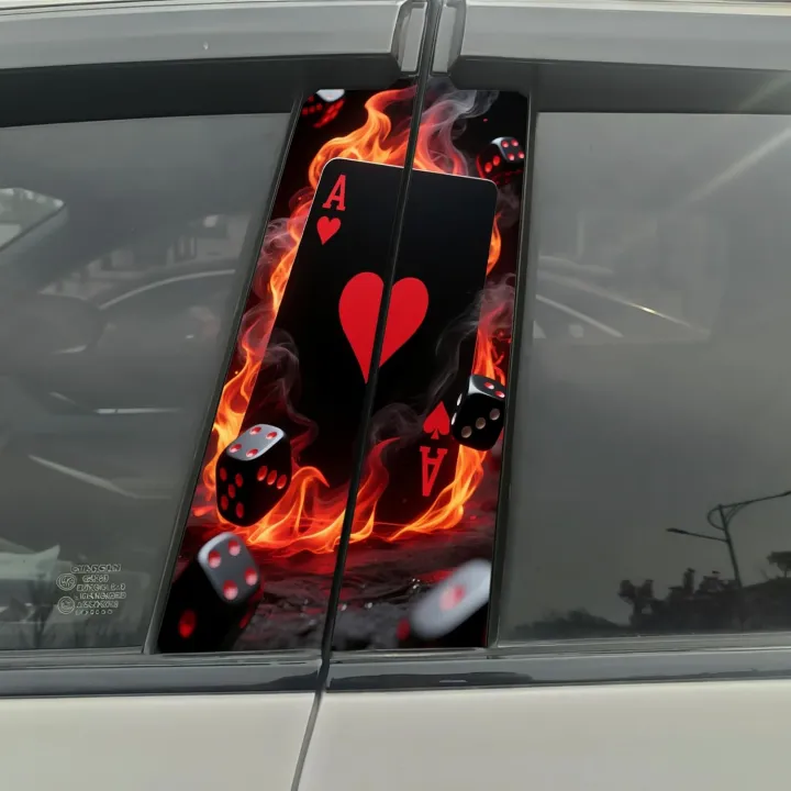 2PCS Car B-Pillar Stickers Decals Set Vinyl Auto Decal for SUVs/Trucks ...