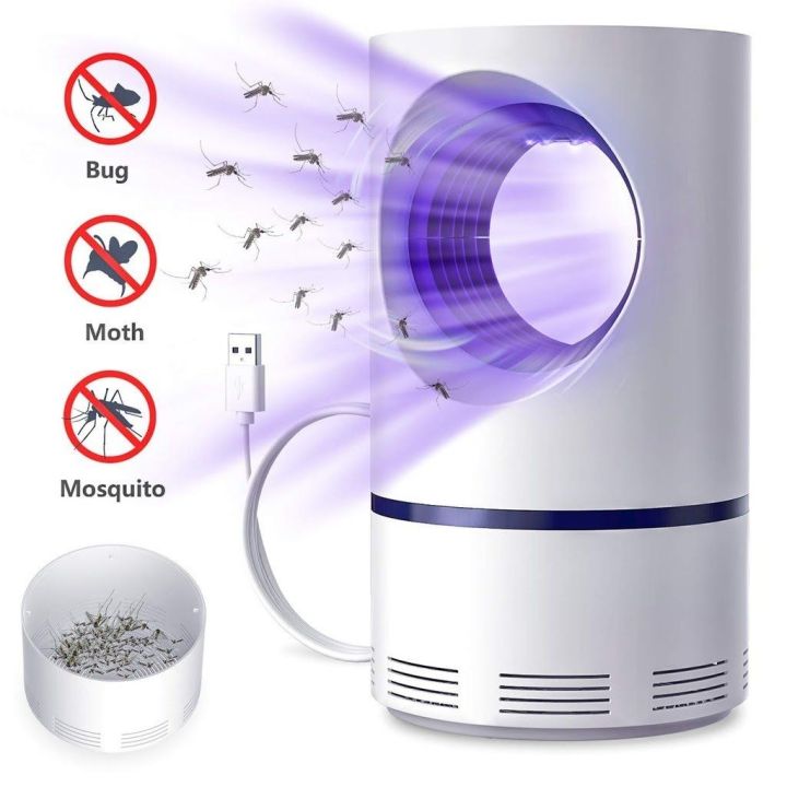 Electric Mosquito Trap Blue Light Mosquito Killer Lamp with USB Power ...