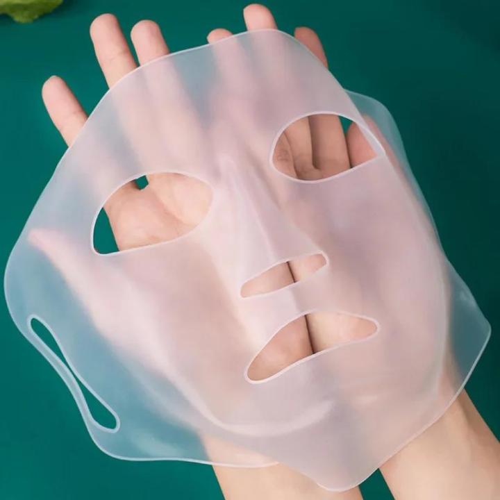 3D Silicone Mask Face Women Skin Care Tool Hanging Ear Face Mask Gel ...