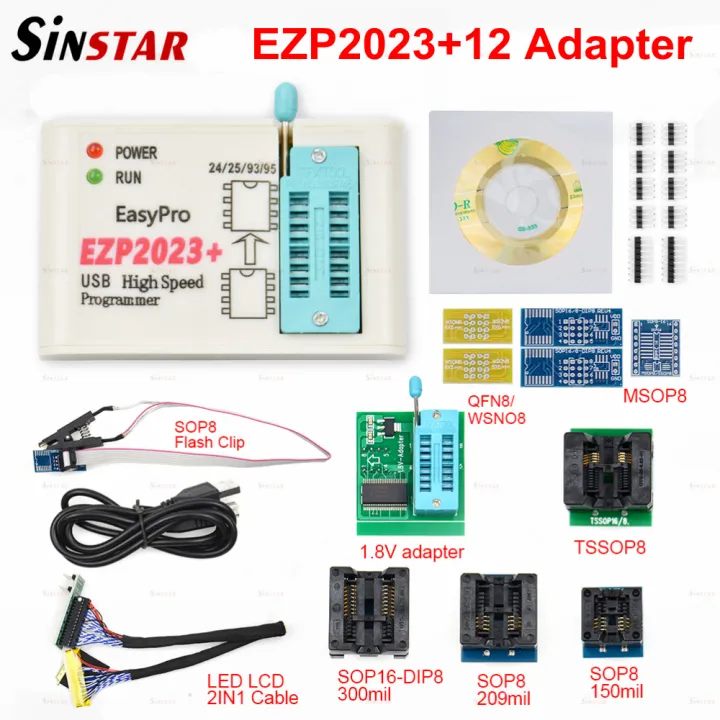 2024 Original EZP2023 High-speed USB SPI Programmer EZP 2023 Support24 25 93 95EEPROM 25 Flash ...