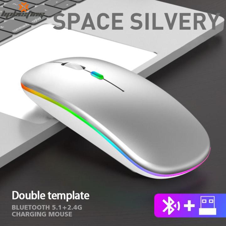 LED Wireless Mouse Portable Mobile Optical Office Mouse Slim Silent ...