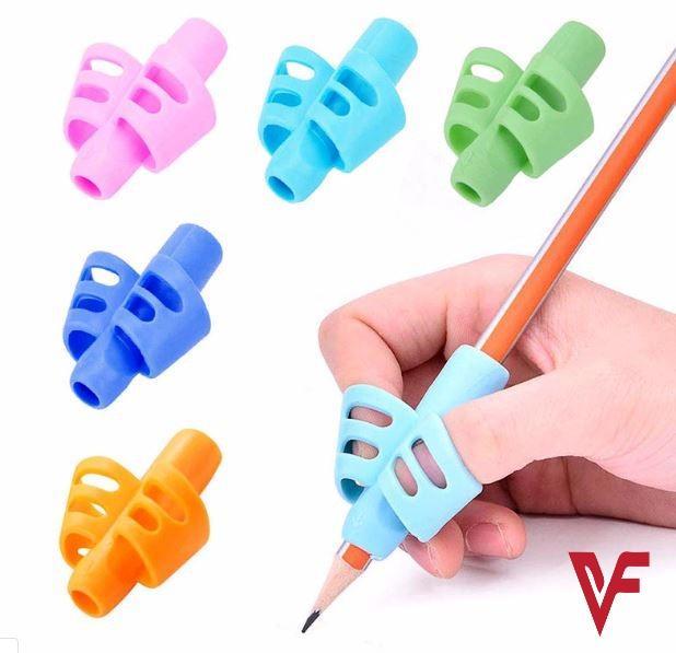 Z.M. Pack of 2 Children Pencil Holder Tools Silicone Two Finger ...
