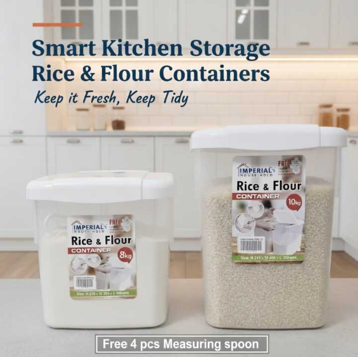 Multipurpose Food Storage Bucket 10KG – Rice, Sugar & Wheat Container ...