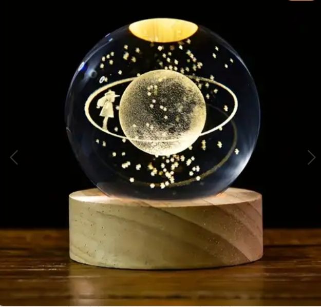 Milky Way Galaxy LED Night Light - Solar System Crystal Ball - Children ...