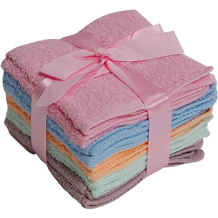 Washcloths Face Cloths 12 x 12 Inch Soft Quality 100% Cotton Hand ...