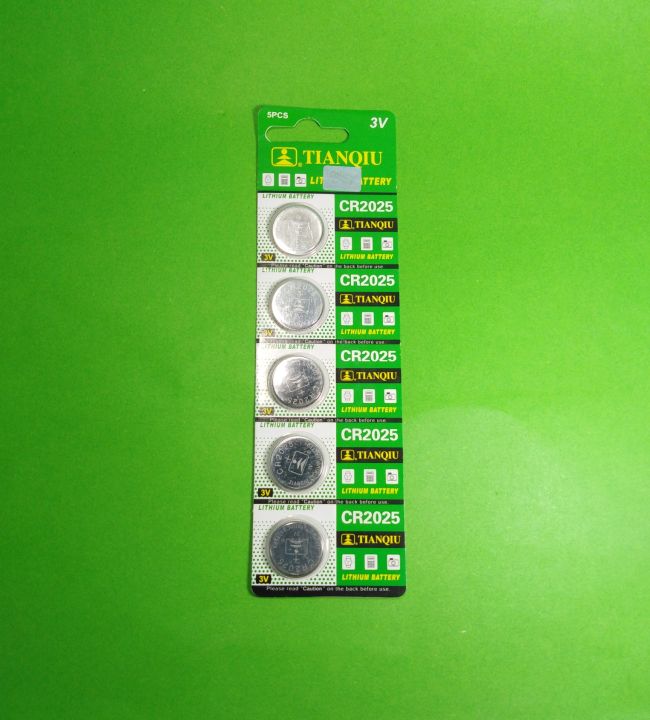 Lithium CR-2025 ( 3V ) 5 in 1 pack ORIGINAL TIANQIUE BRAND CAR REMOTE ...