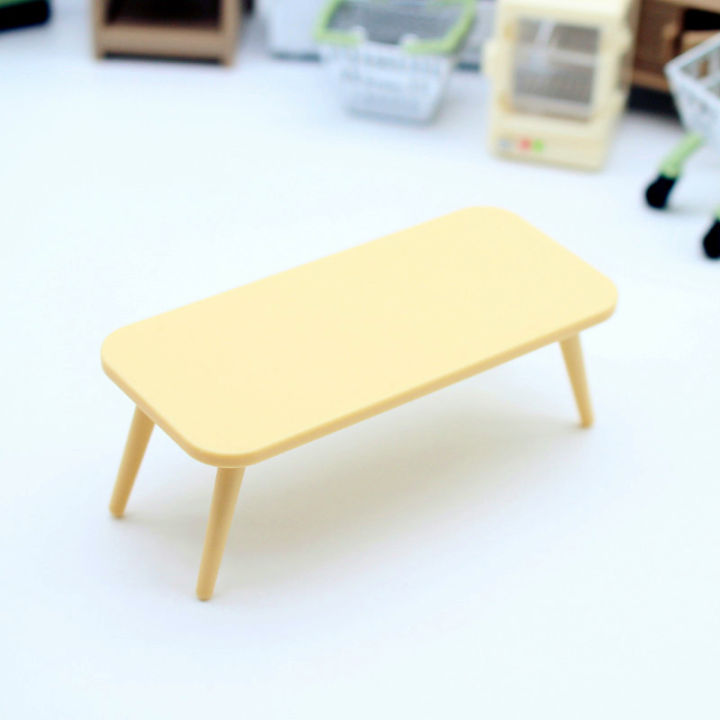 Dollhouse Grid Space Mini Tea Table Micro Scene Model DIY Living Room ...