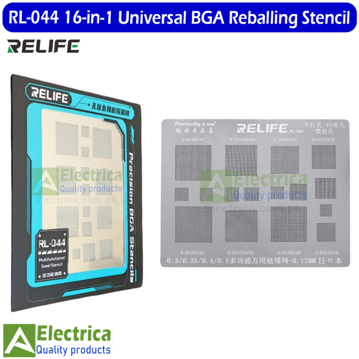 RELIFE RL-044 Multi-Purpose BGA Stencil For 0.3/0.35/0.4/0.5/Parallel ...