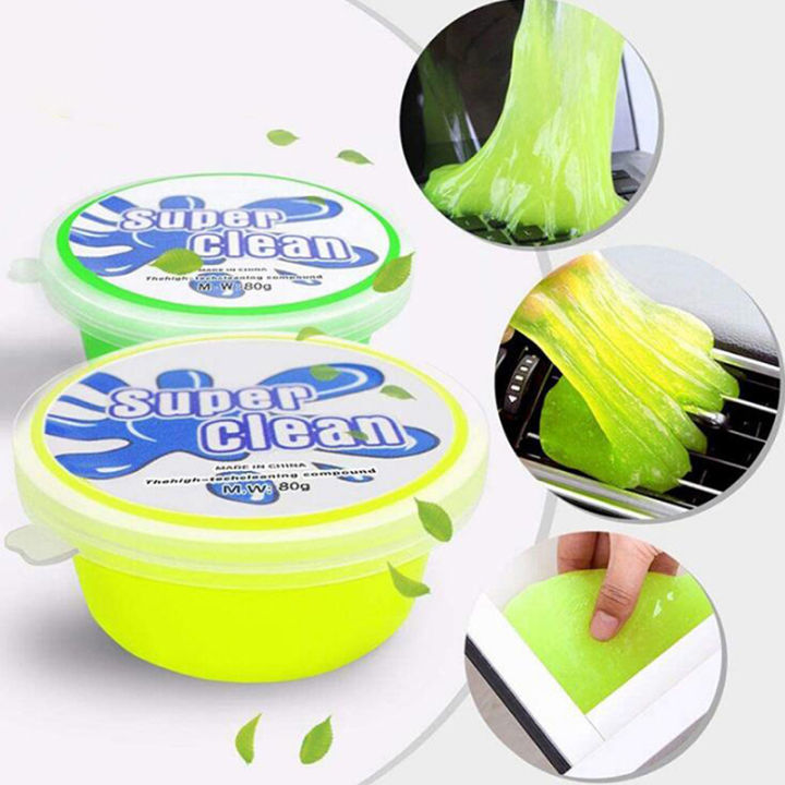60ml Clay Dust Keyboard Cleaner Slime Toys Cleaning Gel Car Gel Mud ...
