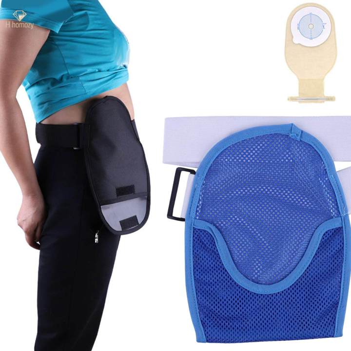 Ostomy Support Garment Pouch, Shower Ostomy Wraps with Opening ...