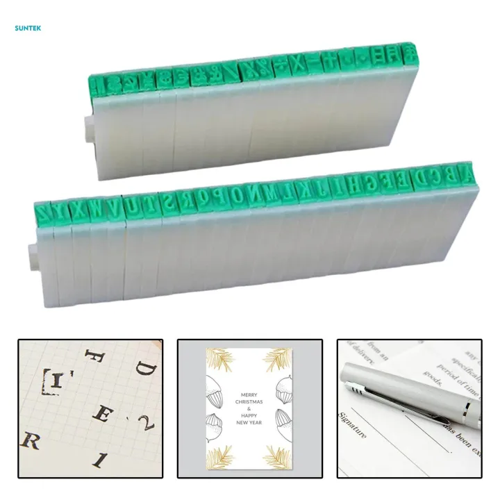 Alphabet Stamp Letter Stamps Scrapbooking Symbol Stamps Kit for Card ...