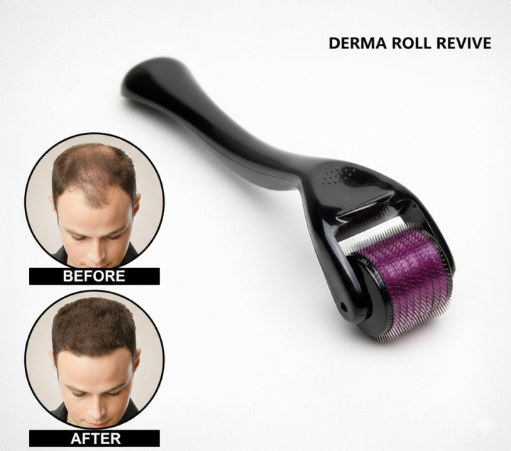 Derma Roller 0.5mm for Hair Regrowth & Beard Growth – Microneedling ...