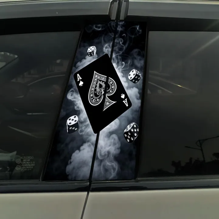 2PCS Car B-Pillar Stickers Decals Set Vinyl Auto Decal for SUVs/Trucks ...